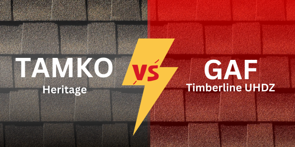TAMKO Heritage vs. GAF UHDZ Timberline Shingles: A Detailed Comparison